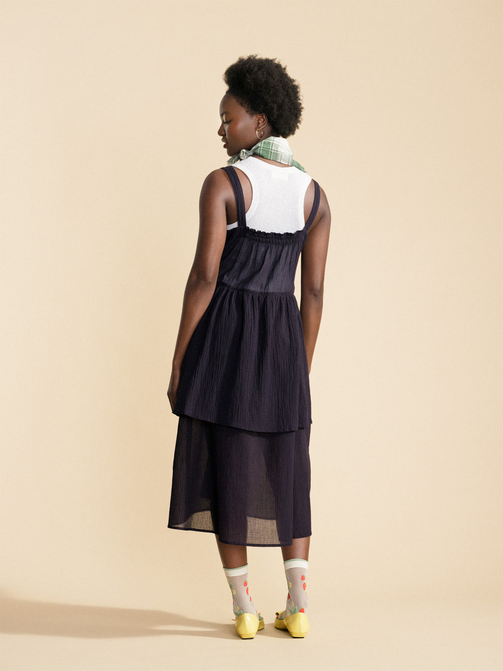 Sisley Sheer Tiered Dress